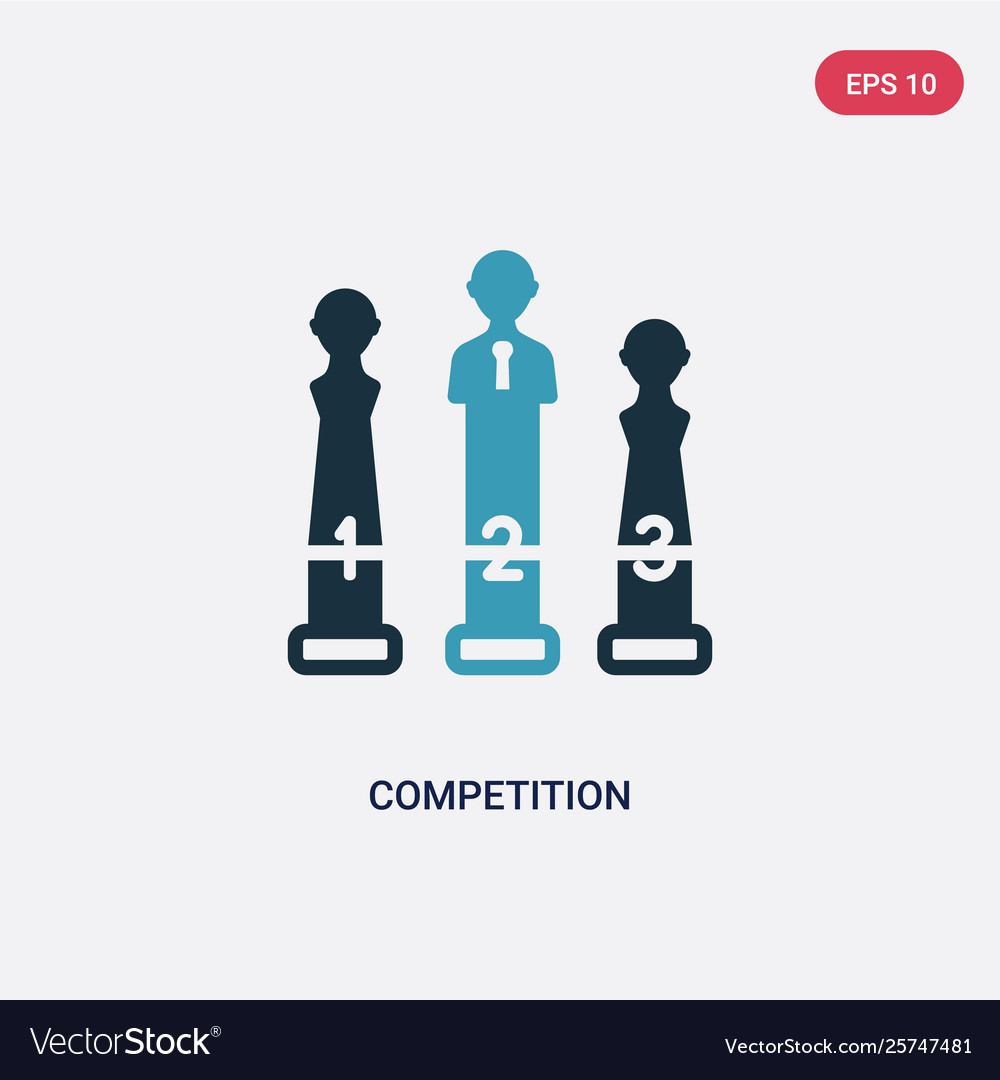 Two color competition icon from productivity Vector Image