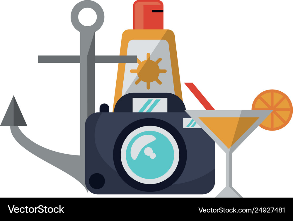 Vacations and travel Royalty Free Vector Image