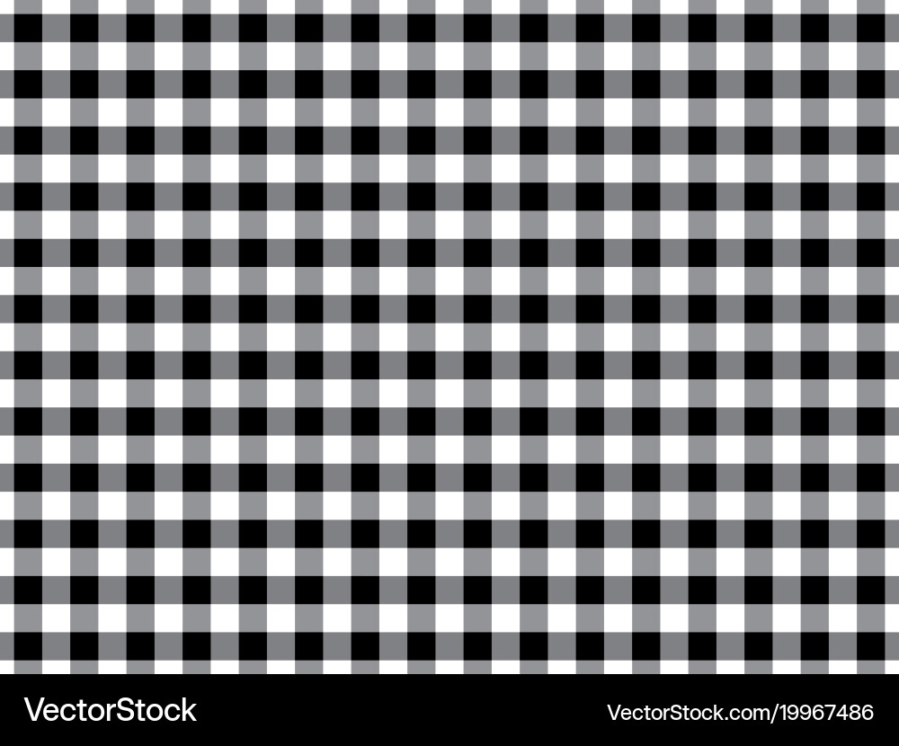 Black and white gingham tablecloth seamless patter