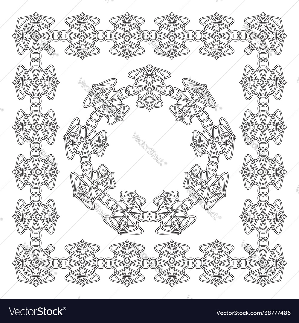 Celtic pattern isolated on white background Vector Image