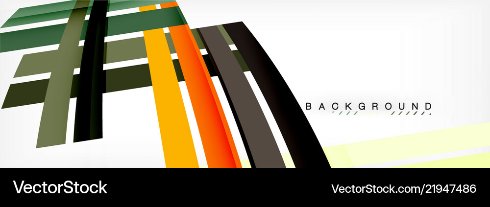 Color stripes and lines geometric abstract Vector Image