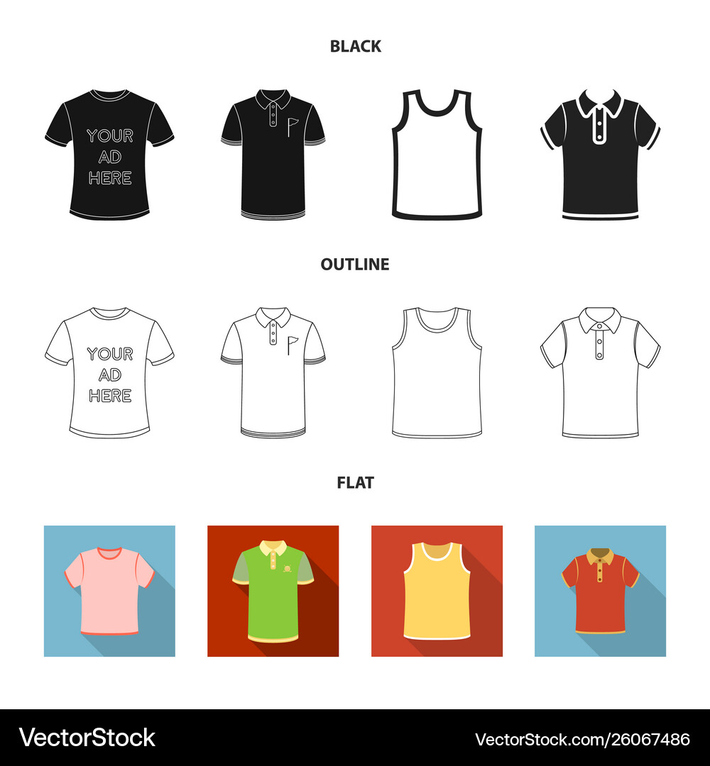 Design clothes and wear icon set Royalty Free Vector Image