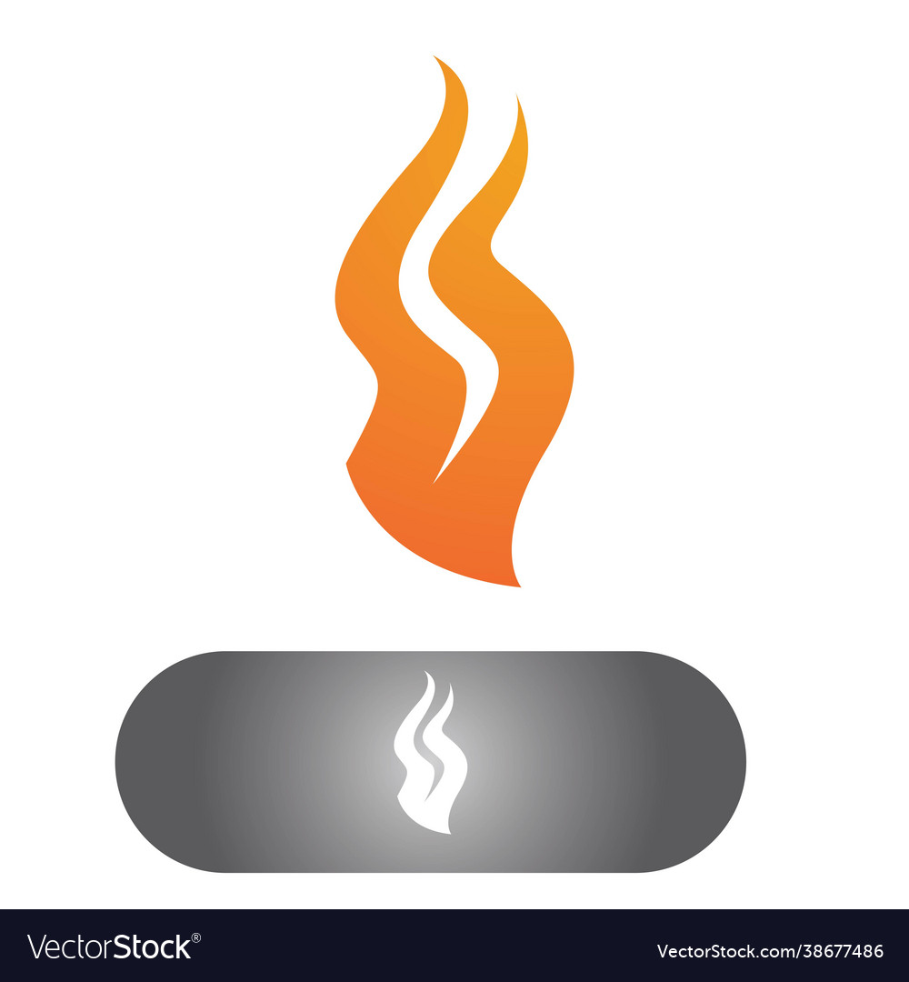 Fire flame logo Royalty Free Vector Image - VectorStock