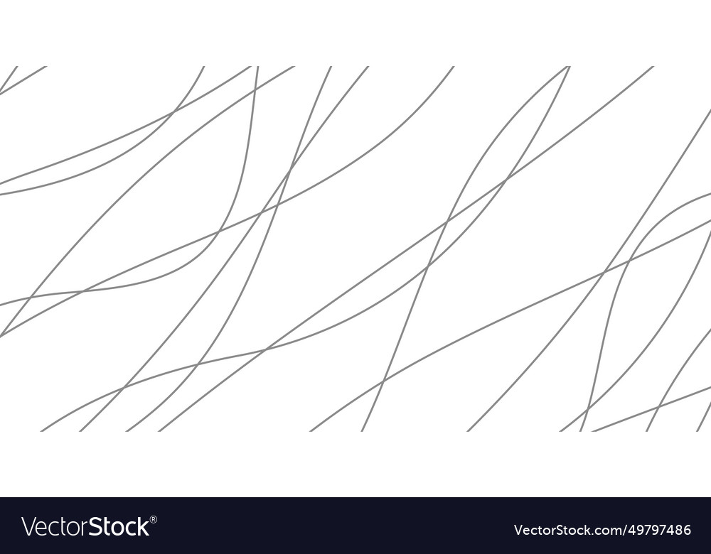 Hand drawn lines abstract pattern wave simple Vector Image