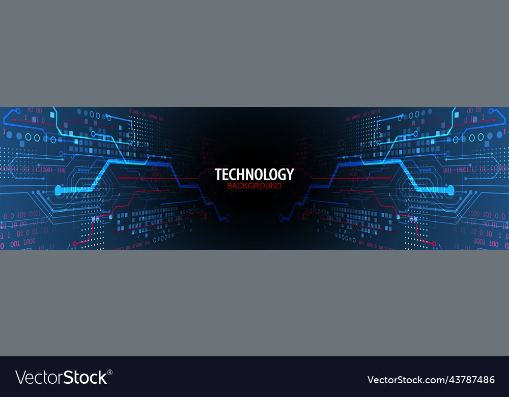 Hi-tech digital technology and engineering Vector Image