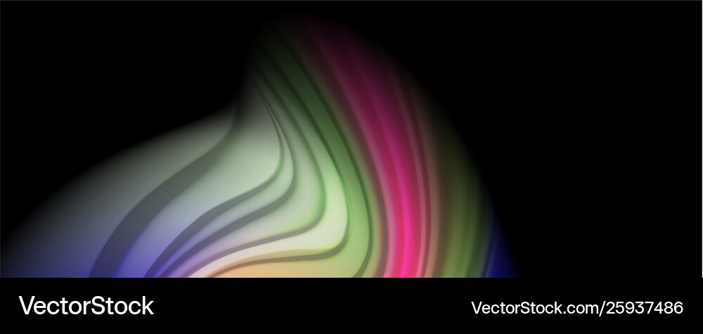 Modern rainbow liquid color flow colorful poster Vector Image