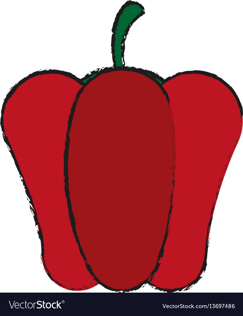 Pepper vegetable icon Royalty Free Vector Image