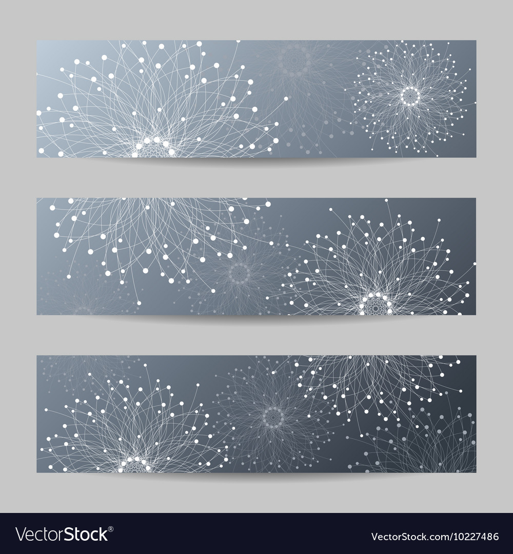 Set of horizontal banners Royalty Free Vector Image