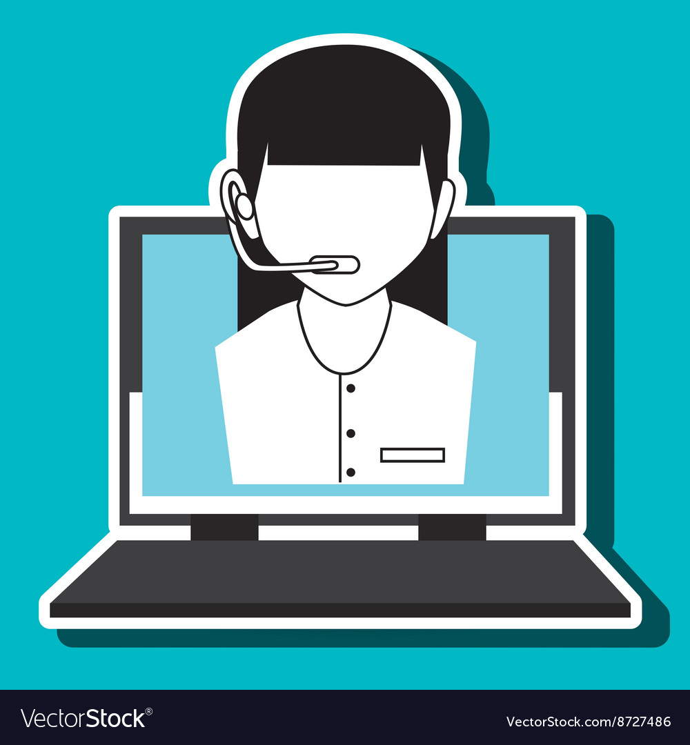 Technical support design Royalty Free Vector Image