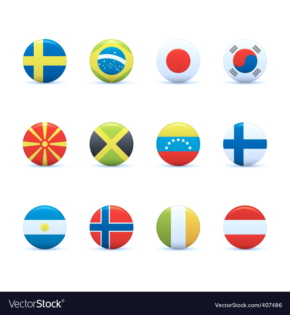 World flags Royalty Free Vector Image - VectorStock