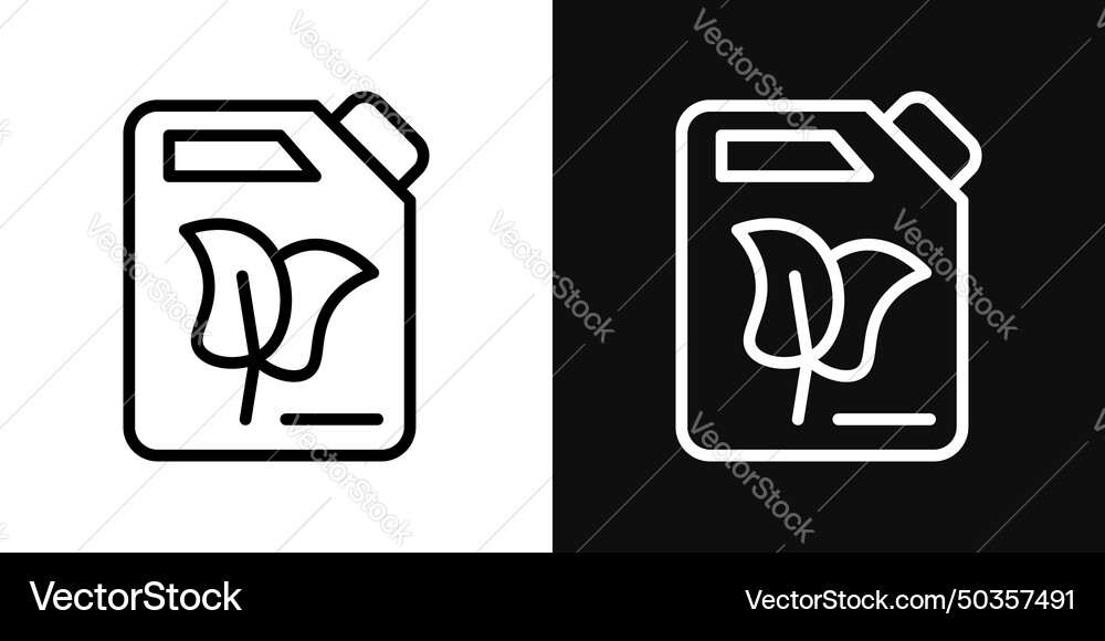 Biofuel icon set fuel ethanol biogas Royalty Free Vector