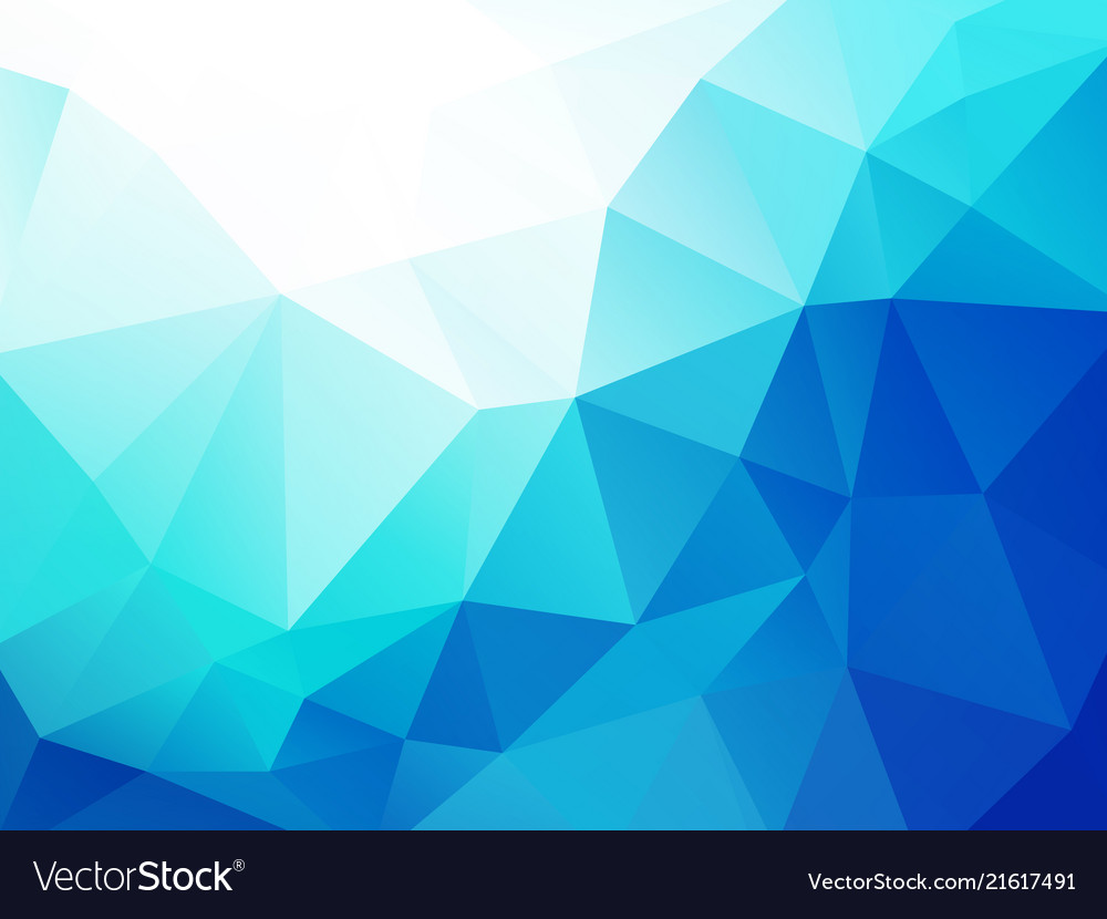Blue geometric wave abstract triangular background
