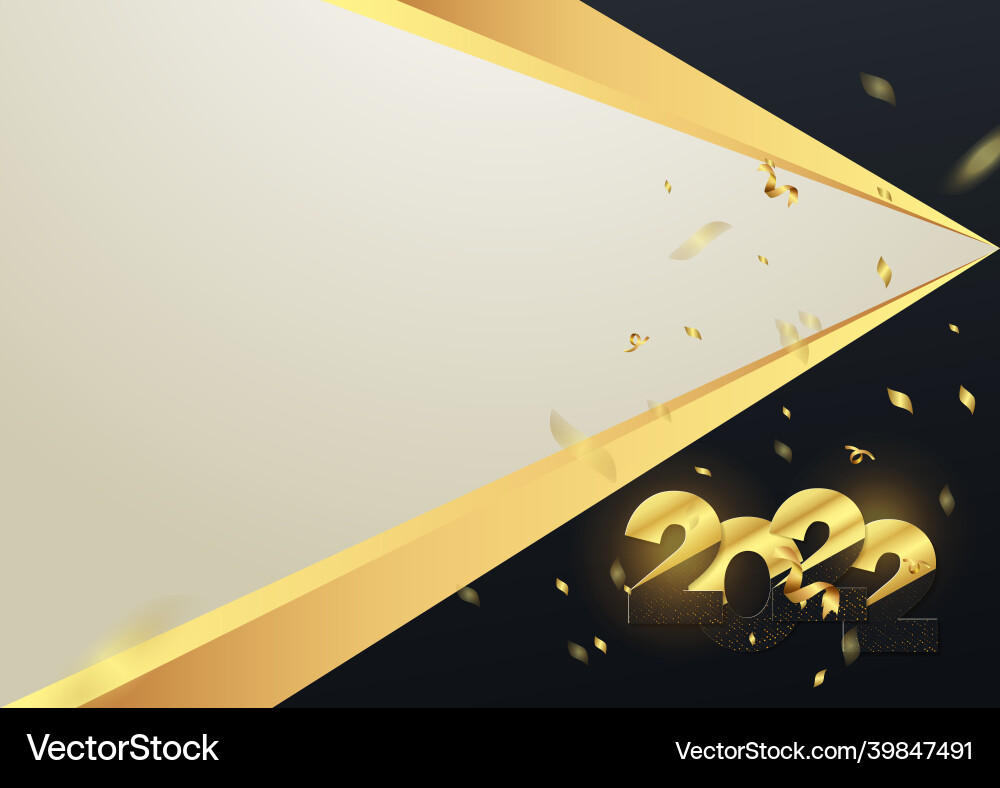 Happy new year greetings card background Vector Image