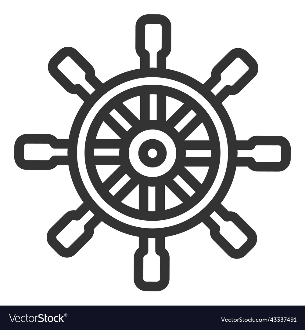 Steering wheel Royalty Free Vector Image - VectorStock