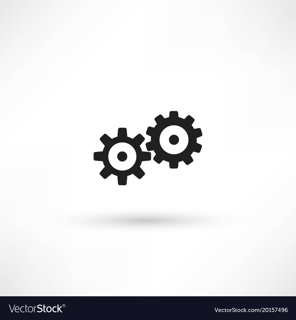 Cogs - icon Royalty Free Vector Image - VectorStock