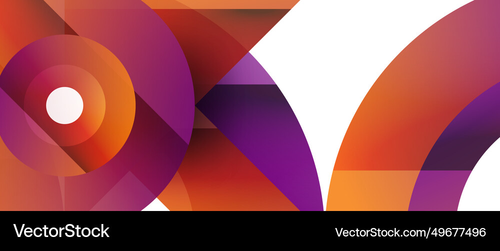 Geometric fusion - abstract harmony of triangles Vector Image