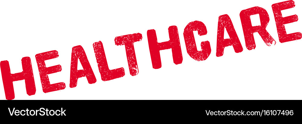 Healthcare rubber stamp Royalty Free Vector Image