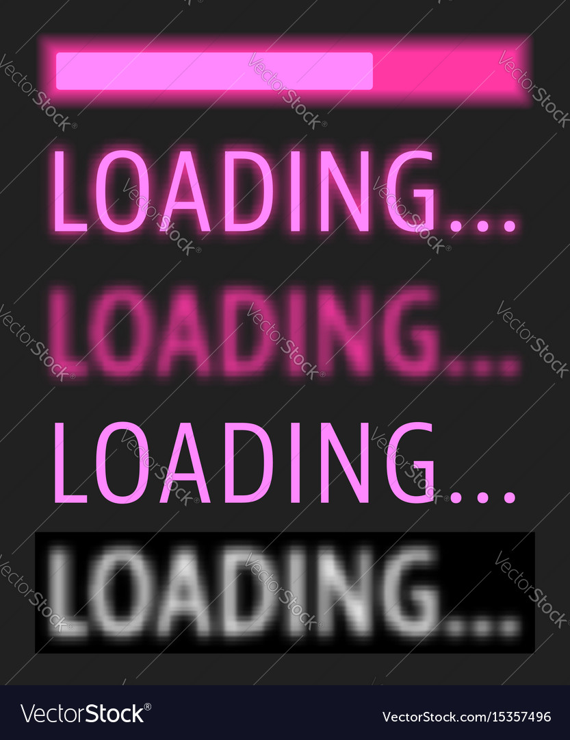 Loading various text with progress bar Royalty Free Vector