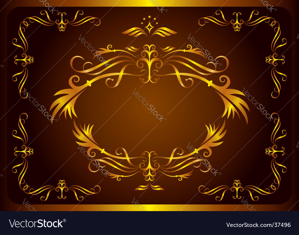 Retro element frame Royalty Free Vector Image - VectorStock