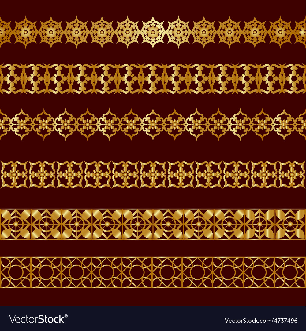 Set borders Royalty Free Vector Image - VectorStock