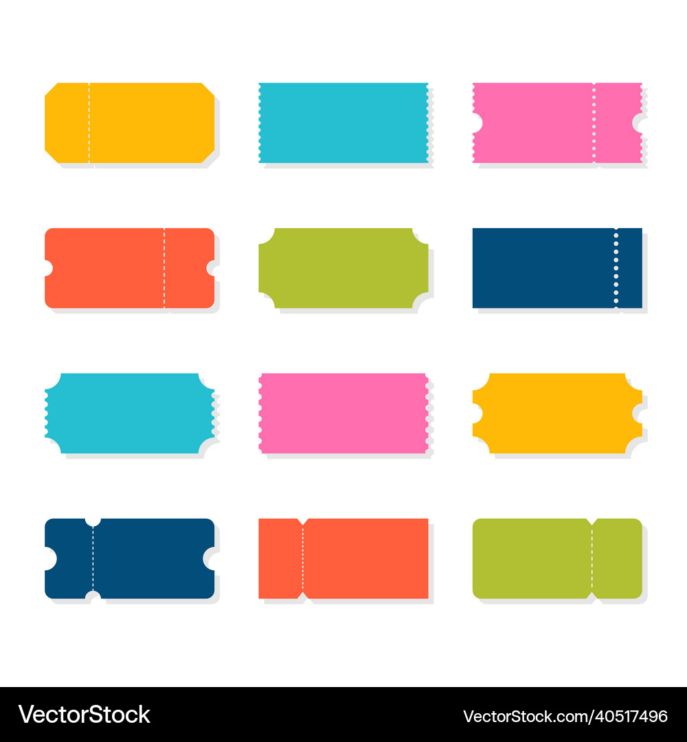 Blank Admission Ticket Template