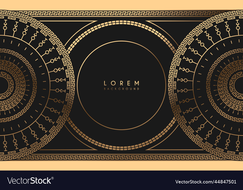 Abstract circle aztec style pattern background Vector Image