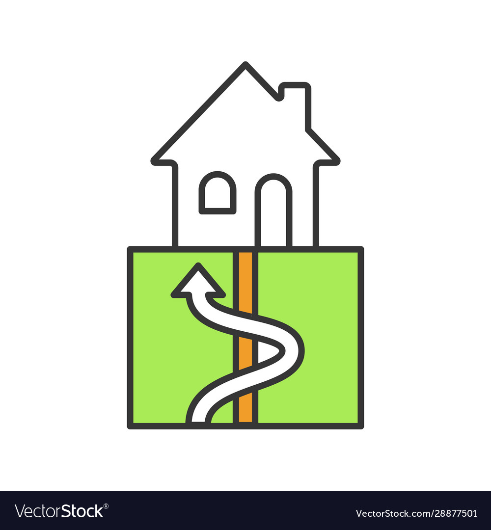 Geothermal energy color icon Royalty Free Vector Image Geothermal energy color icon Royalty Free Vector Image