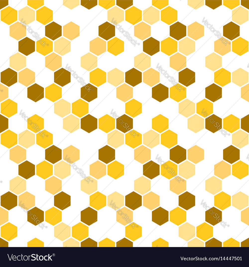Honeycomb background seamless pattern Royalty Free Vector