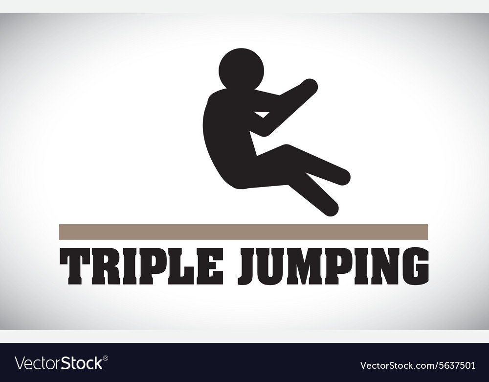 Jumping design Royalty Free Vector Image - VectorStock