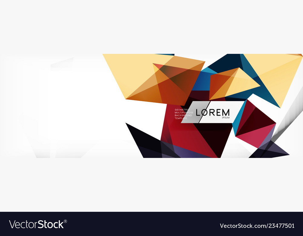 Science background abstract triangle pattern Vector Image