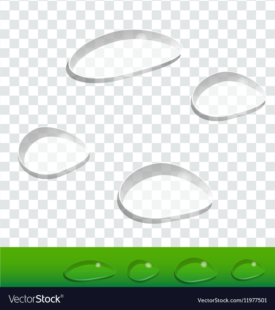 Set drops Royalty Free Vector Image - VectorStock