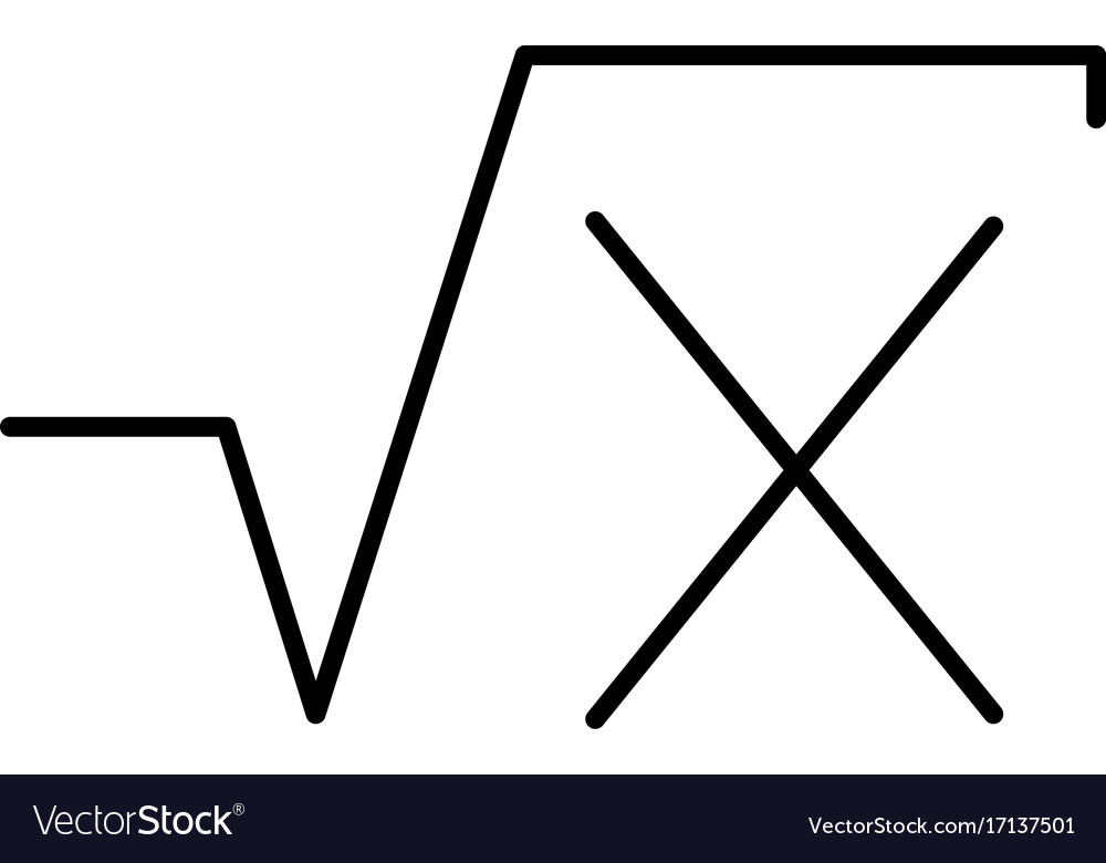 Square root icon Royalty Free Vector Image - VectorStock