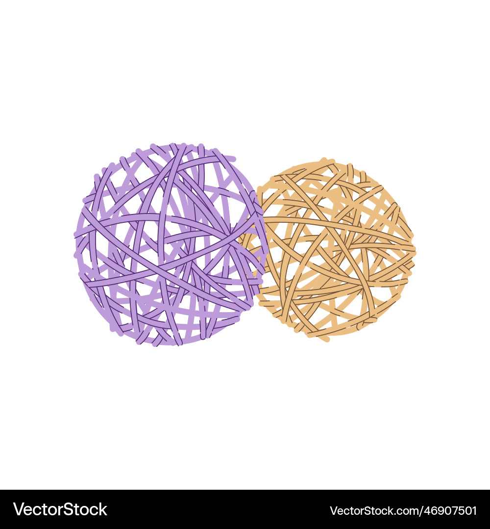 Wicker rattan balls table wedding party decoration