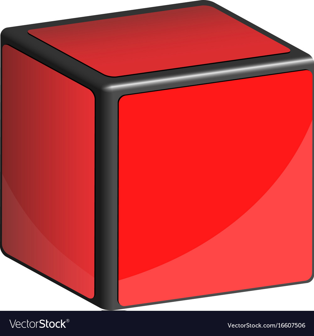 3d cube Royalty Free Vector Image - VectorStock