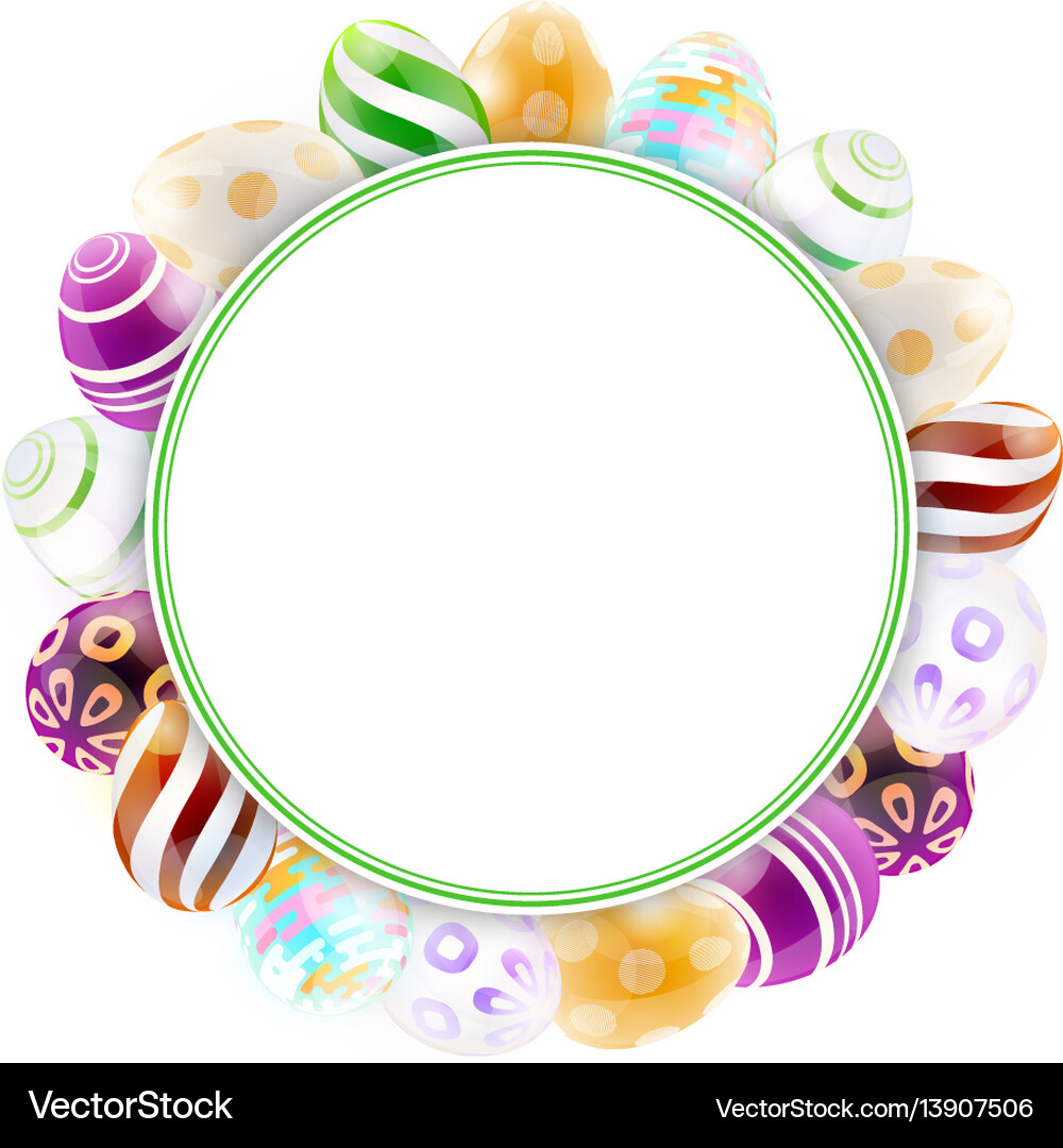 Abstract background with glass eggs Royalty Free Vector