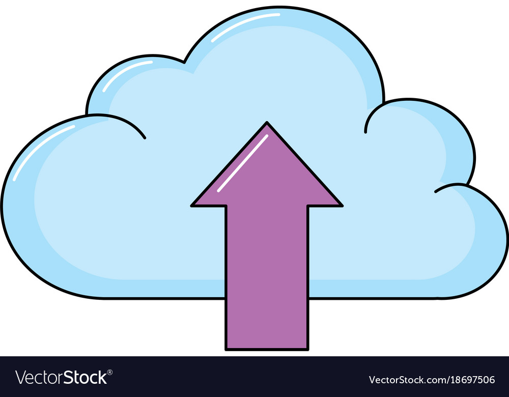 Cloud computing design Royalty Free Vector Image