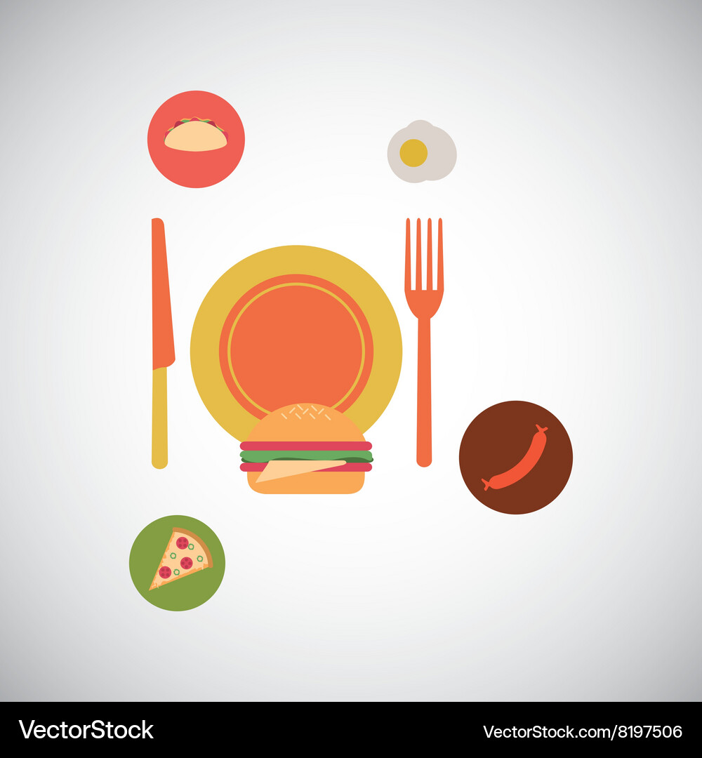 Food and restaurant design Royalty Free Vector Image