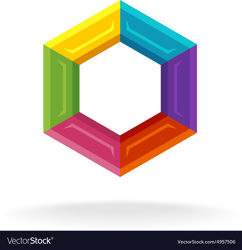 Hex logo Royalty Free Vector Image - VectorStock