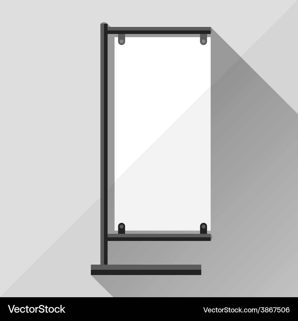 Template of advertising stand Royalty Free Vector Image