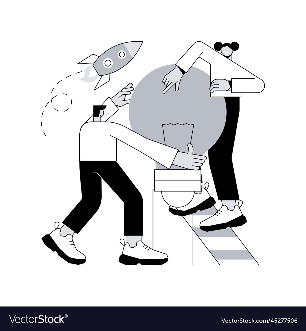 Vision statement abstract concept Royalty Free Vector Image