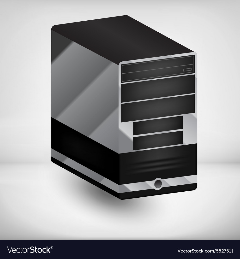 Computer case Royalty Free Vector Image - VectorStock