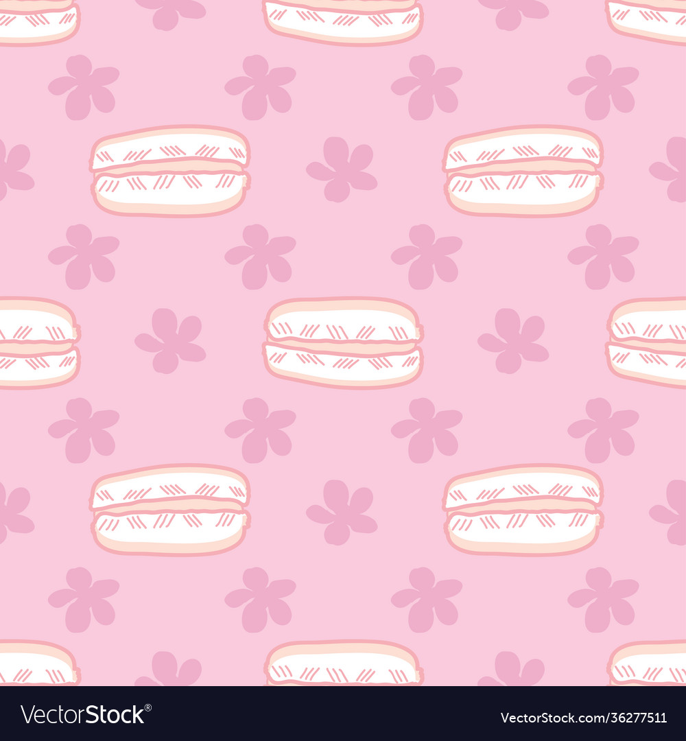 Macaroon repeat pattern design-09 Royalty Free Vector Image