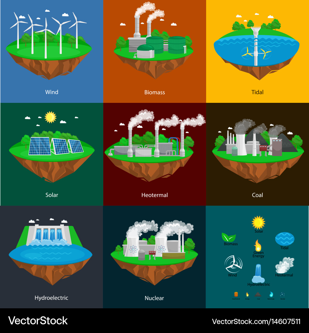 Seamless pattern renewable ecology energy green Vector Image
