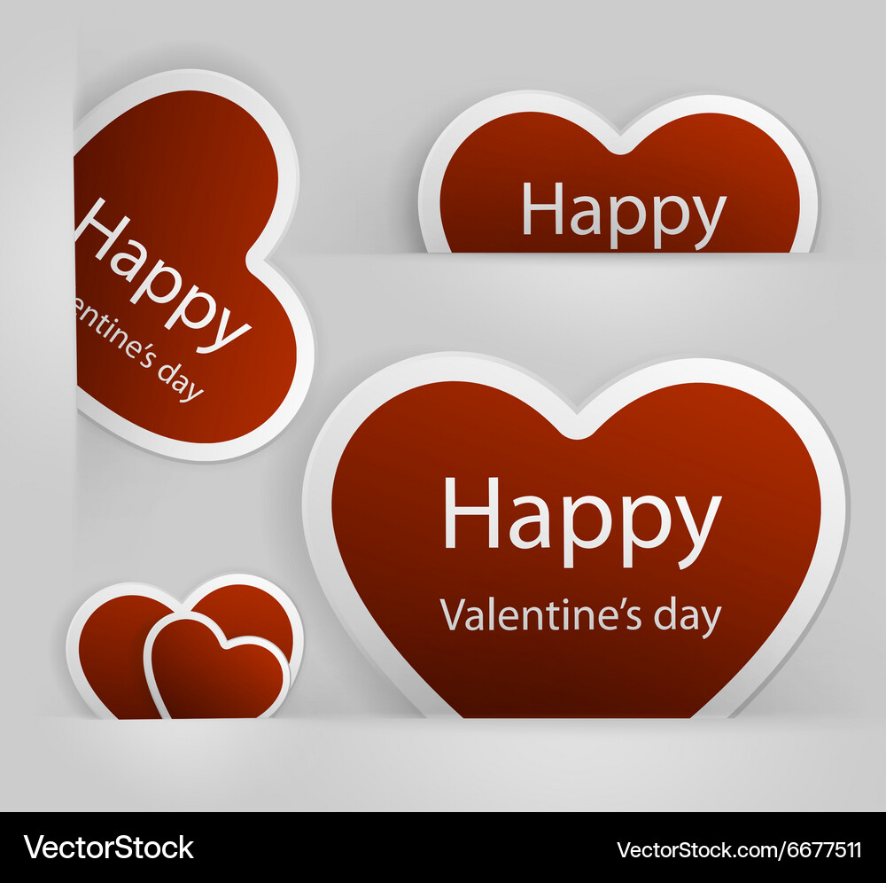 Valentines Day Hearts Royalty Free Vector Image