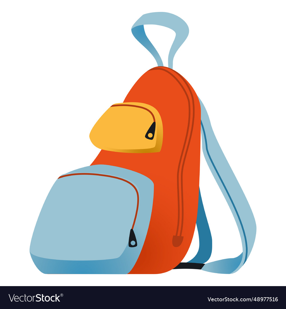 School backpack Royalty Free Vector Image - VectorStock
