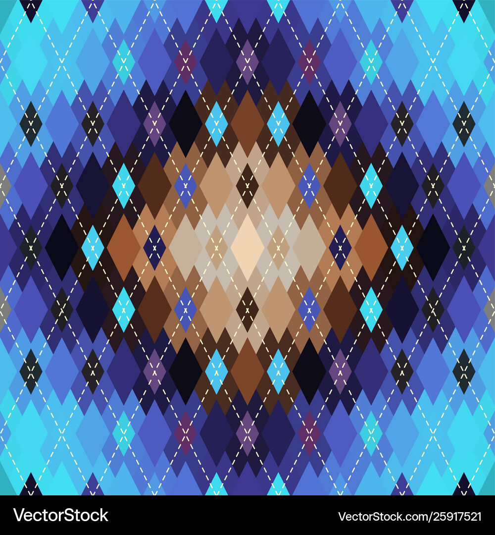 Argyle seamless pattern background Royalty Free Vector Image