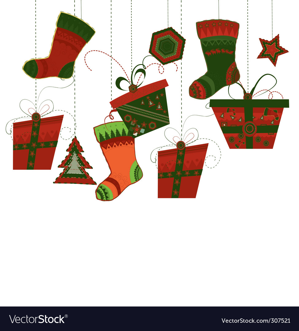 Christmas decorations Royalty Free Vector Image
