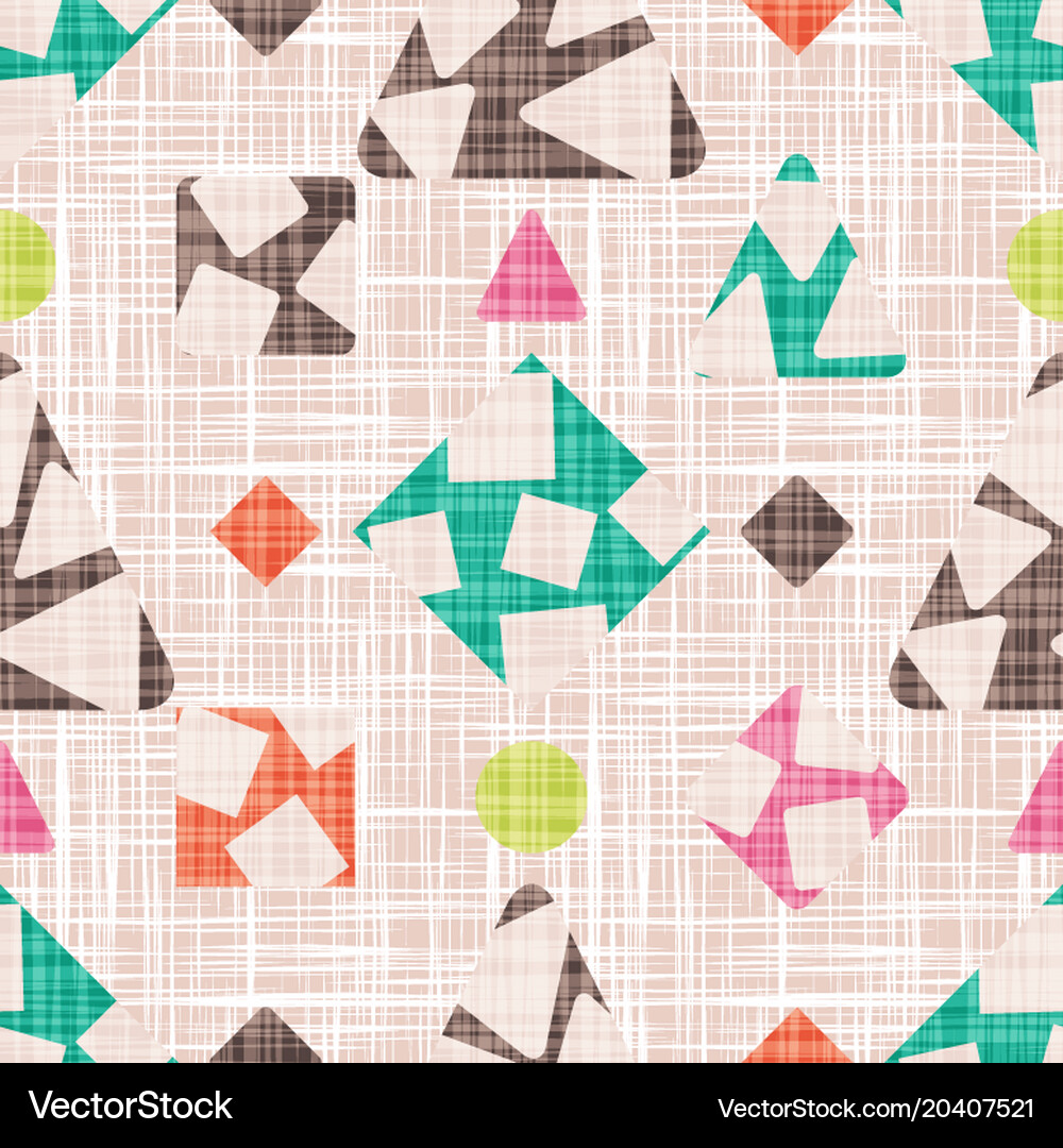 Design of tissue with geometric shapes Royalty Free Vector