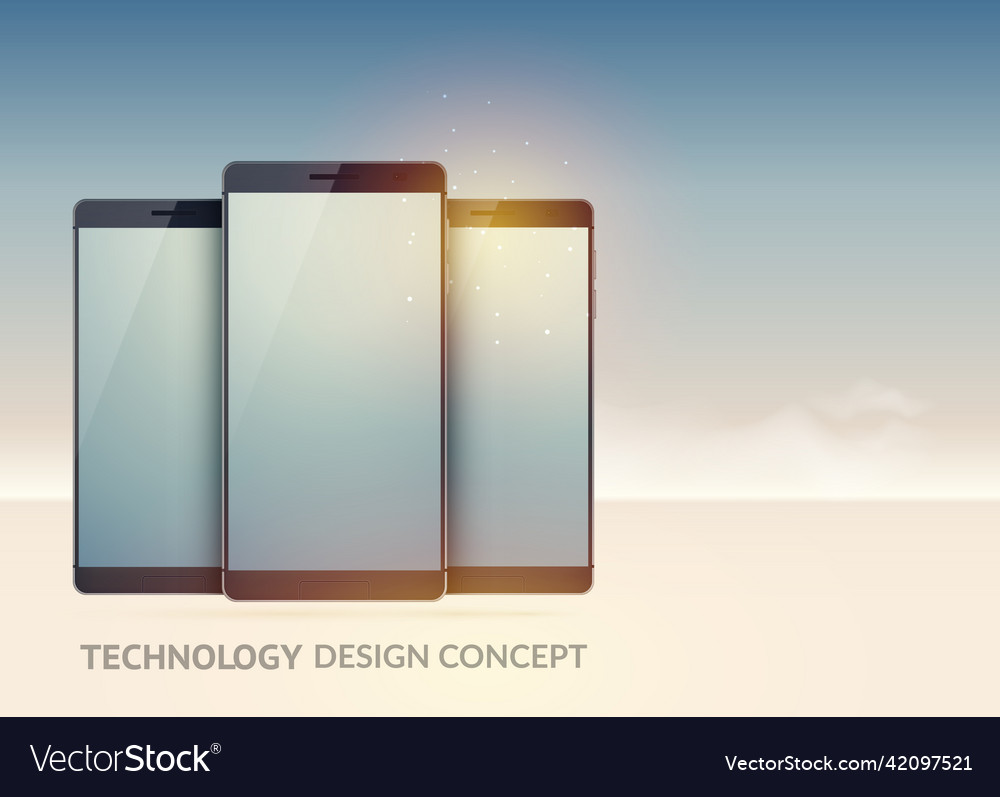 Digital technology devices concept Royalty Free Vector Image