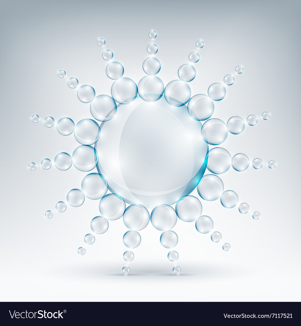 Editable elementary image water sun Royalty Free Vector